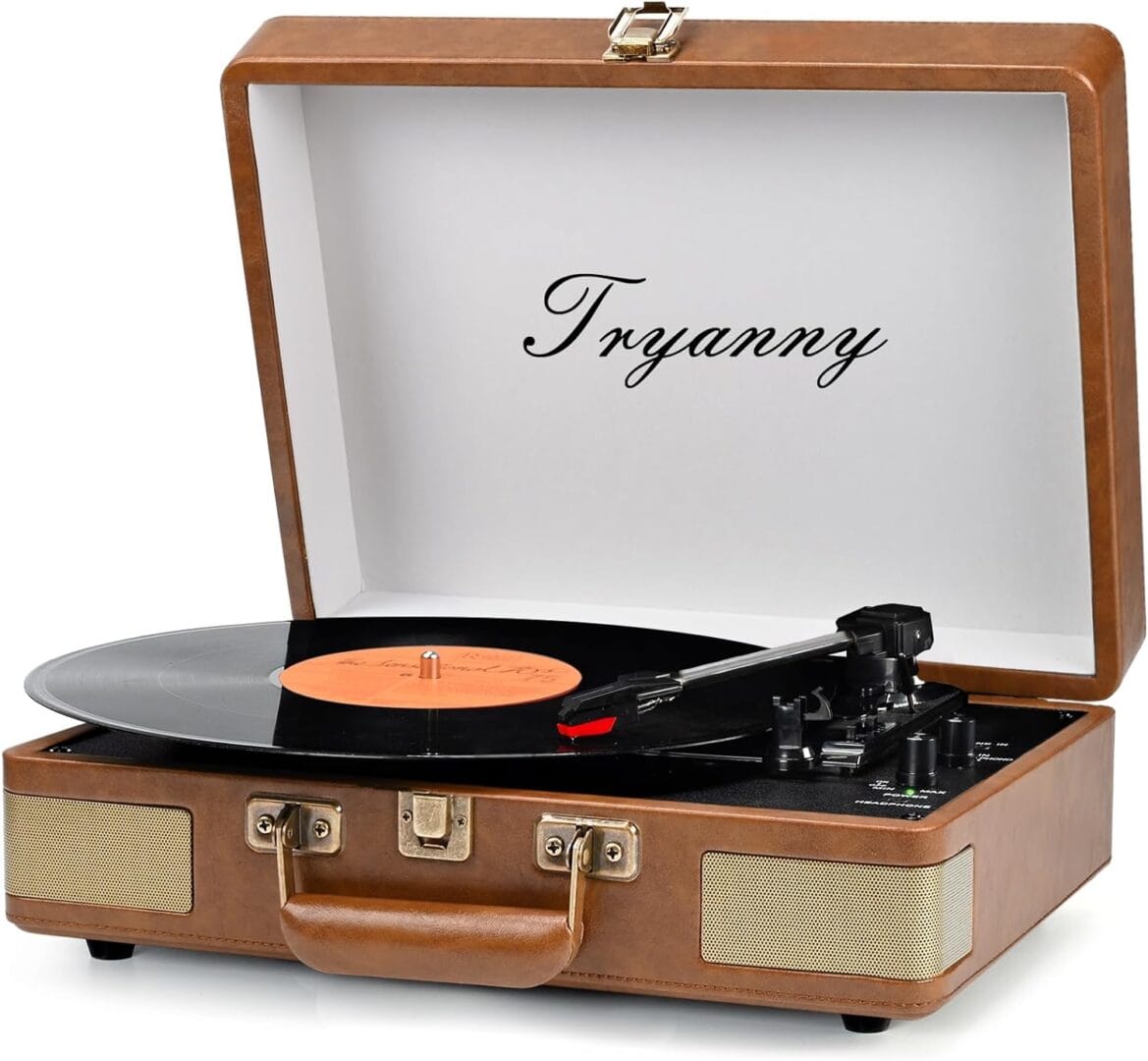 Tocadiscos Trynnay con Bluetooth, Altavoces y Piel sintética - Los ...